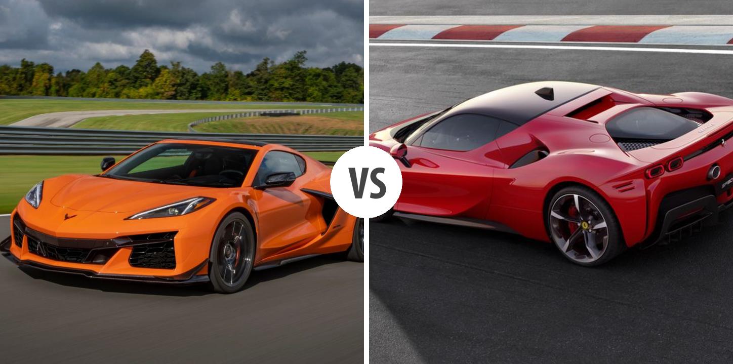 Chevrolet Corvette Coupe VS Ferrari SF90 Coupe Autovergleich | AUTOGOTT.DE