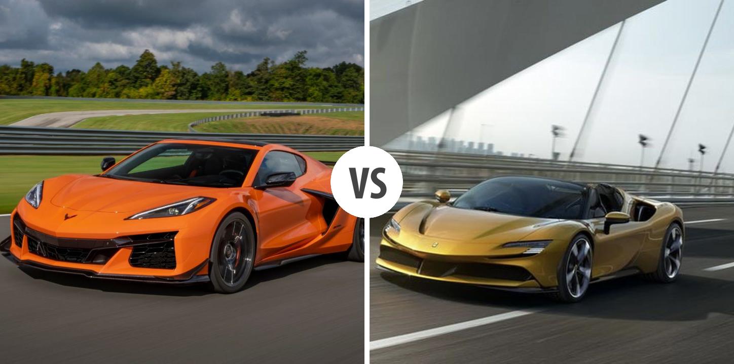 Chevrolet Corvette Coupe VS Ferrari SF90 Roadster – Vergleiche Preise ...