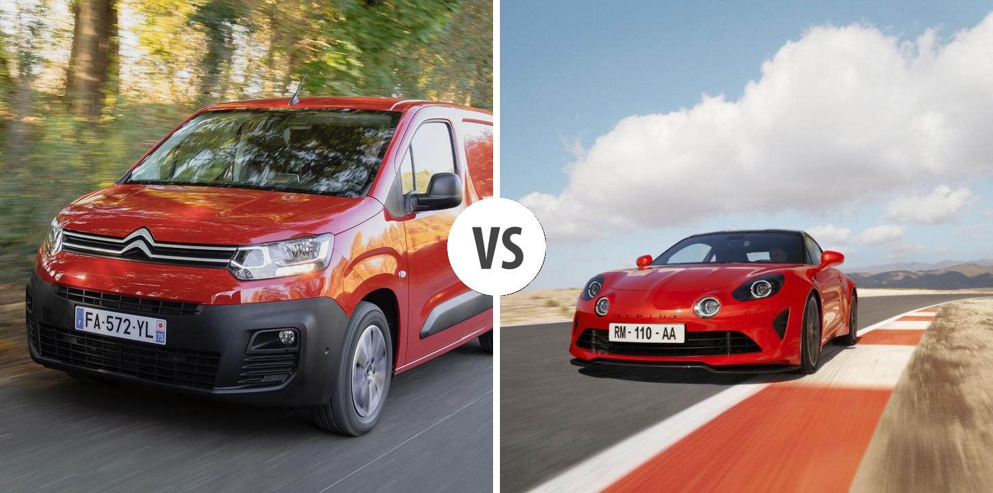 Citroën Berlingo Kastenwagen VS Alpine A110 – Vergleiche Preise ...