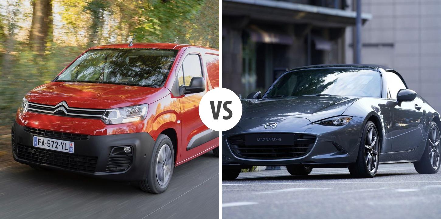 Citroën Berlingo Kastenwagen VS Mazda MX-5 – Vergleiche Preise ...