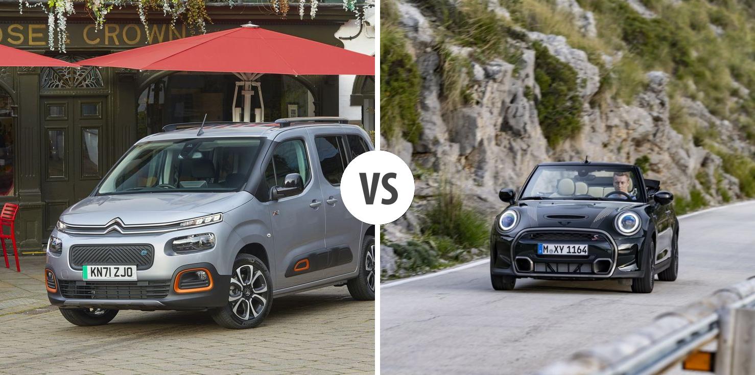 Citroën Berlingo M VS Mini MINI Cabrio – Vergleiche Preise, Leistung ...