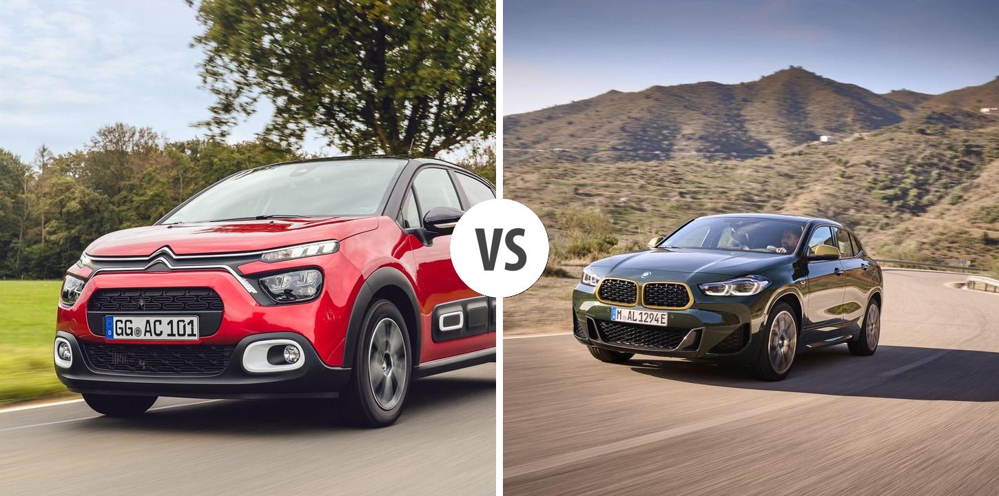 Citroën C3 VS BMW X2 – Vergleiche Preise, Leistung, Kofferraum & Ausstattungen | AUTOGOTT.DE