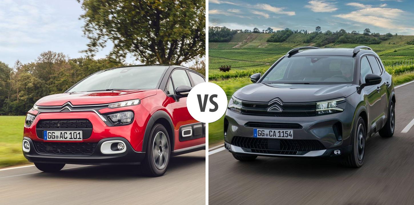 Citroën C3 VS Citroën C5 Aircross – Vergleiche Preise, Leistung ...