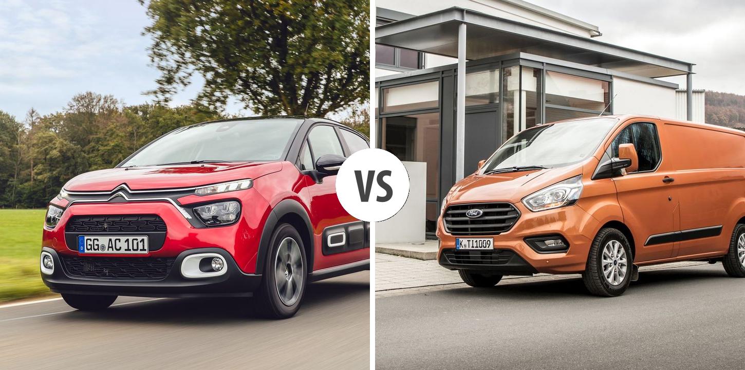 Citroën C3 VS Ford Transit Custom Transporter – Vergleiche Preise ...
