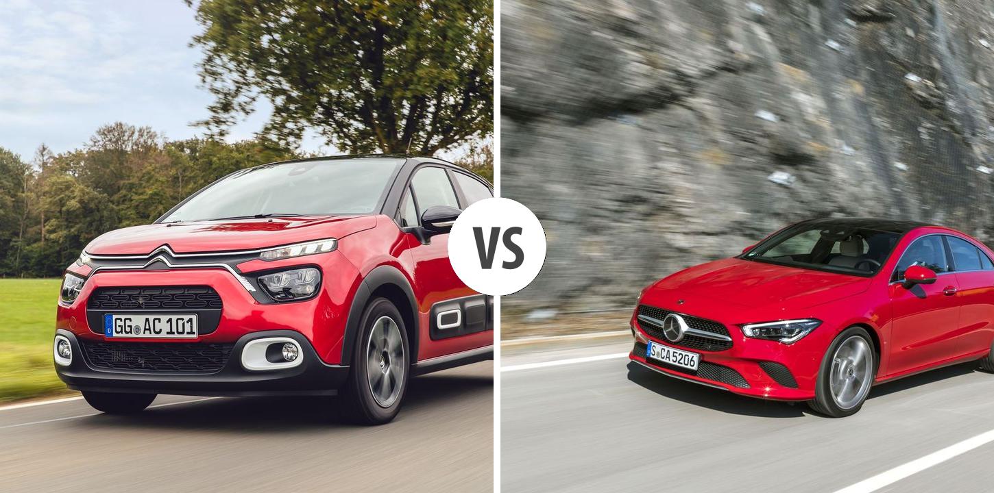 Citroën C3 VS Mercedes CLA Coupé – Vergleiche Preise, Leistung ...
