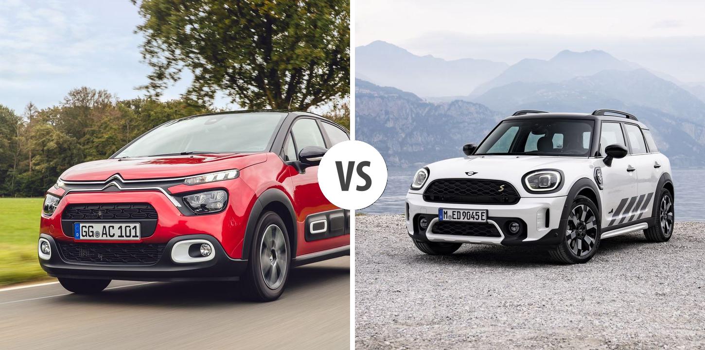 Citroën C3 VS Mini Countryman – Vergleiche Preise, Leistung, Kofferraum ...