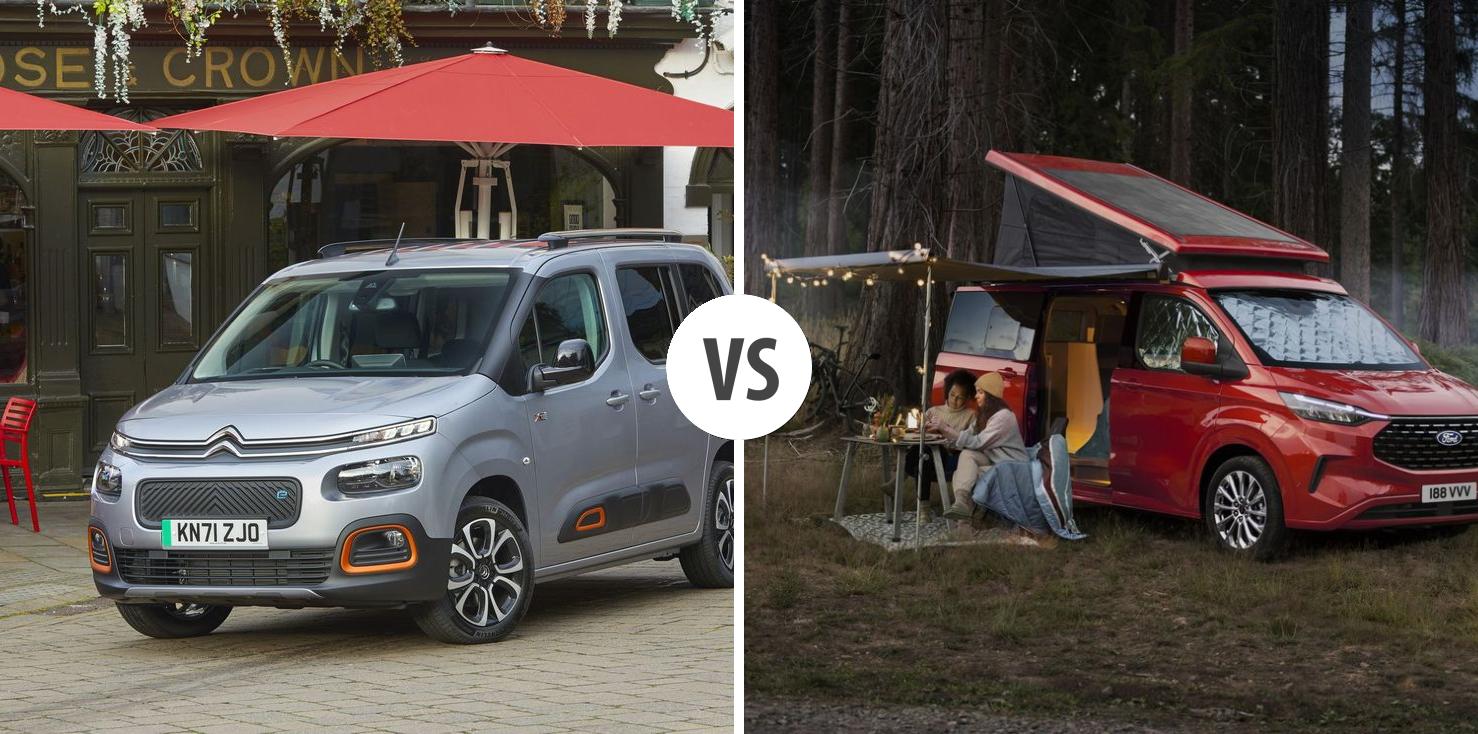 Citroën ë-Berlingo M VS Ford Transit Custom Wohnmobil – Vergleiche ...