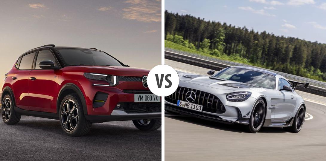 Citroën ë-C3 VS Mercedes AMG GT Coupé Autovergleich | AUTOGOTT.DE