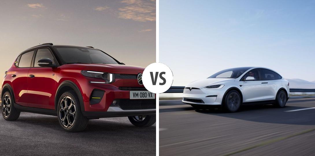 Citroën ë-C3 VS TESLA Model X – Vergleiche Preise, Leistung, Kofferraum ...