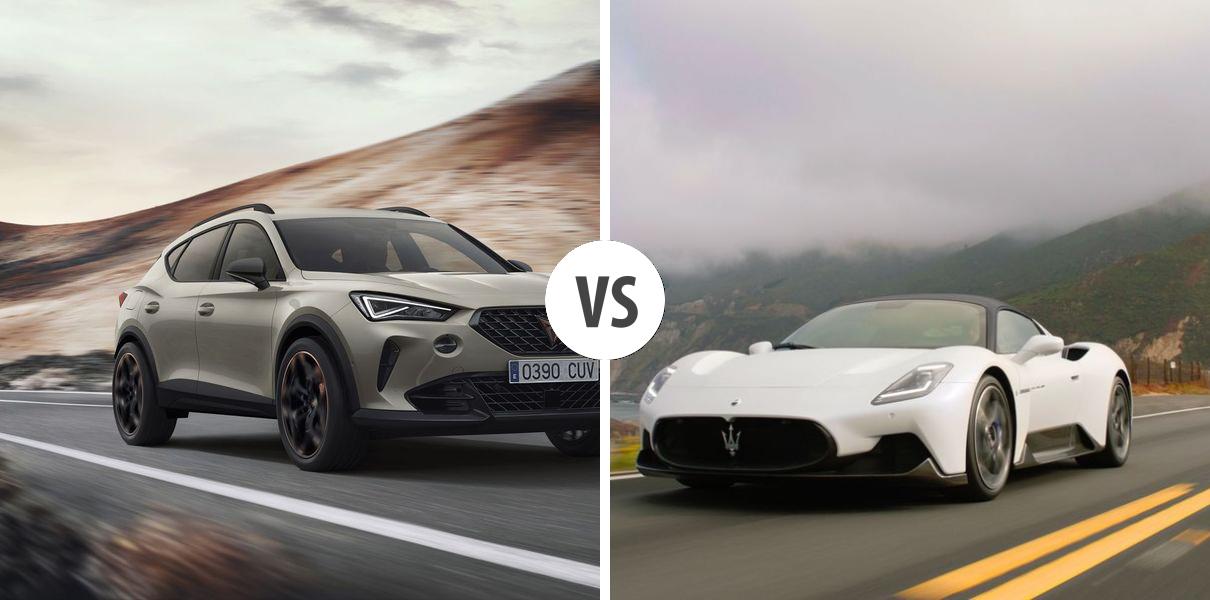 CUPRA Formentor VS Maserati MC20 – Vergleiche Preise, Leistung ...