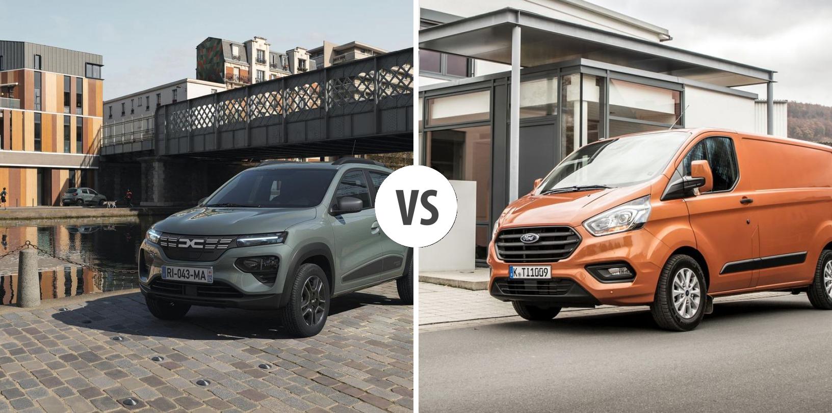Dacia Spring VS Ford Transit Custom Transporter – Vergleiche Preise ...