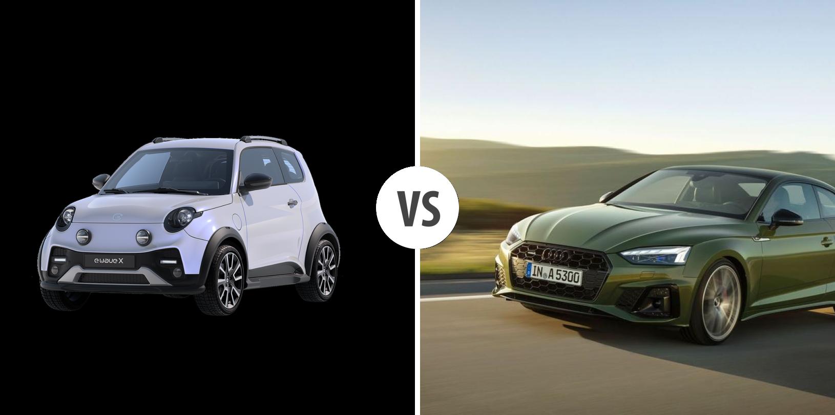 e.GO e.wave X VS Audi A5 Coupé Autovergleich | AUTOGOTT.DE
