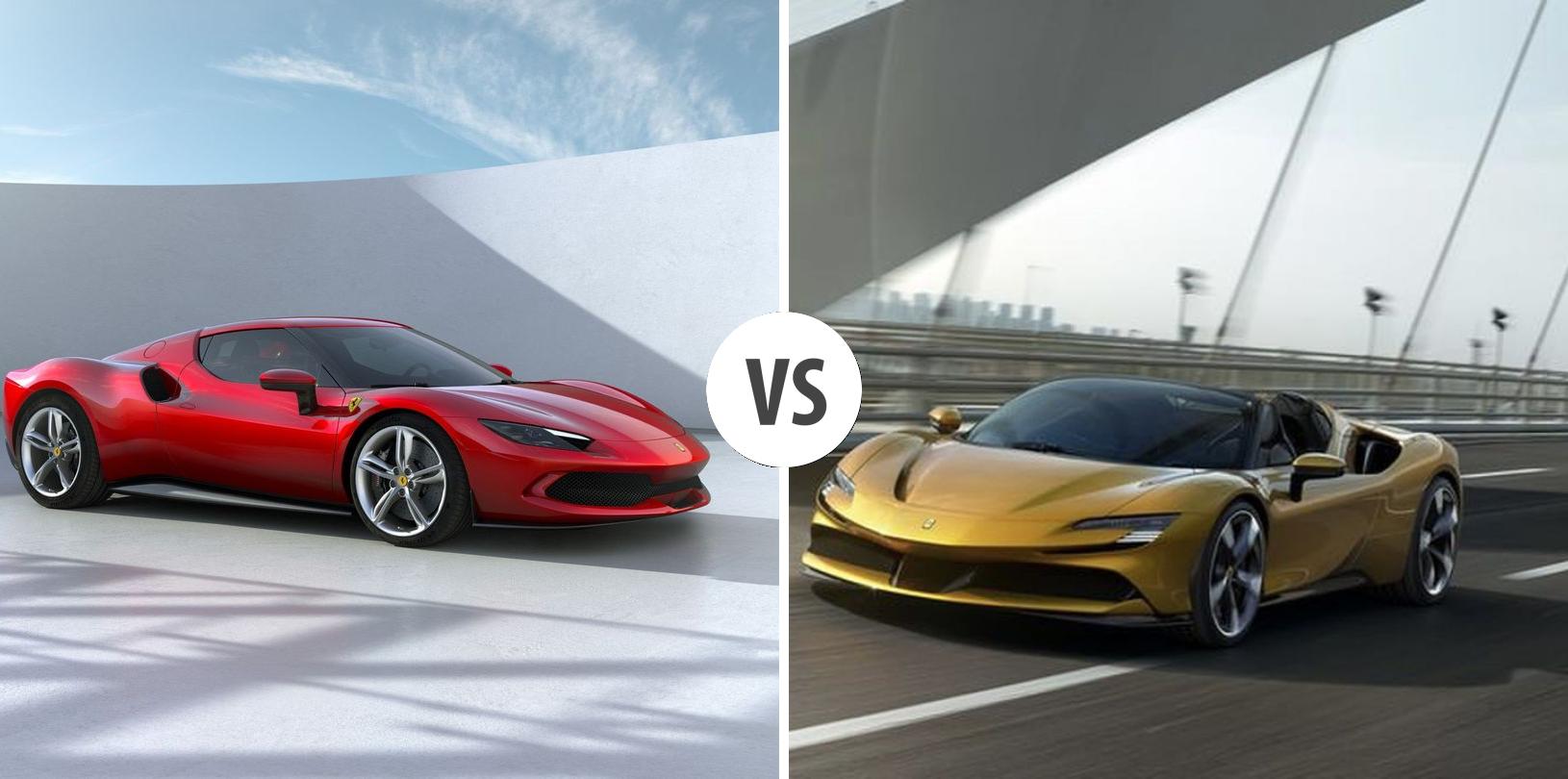 Ferrari 296 Coupé VS Ferrari SF90 Roadster Autovergleich | AUTOGOTT.DE