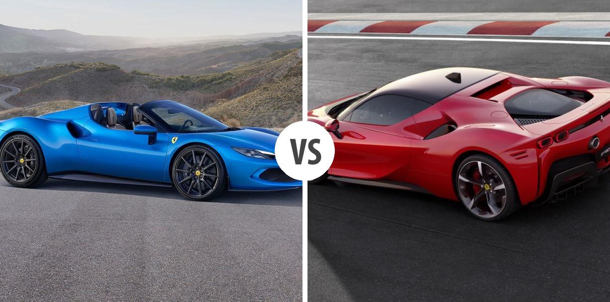 Ferrari 296 Targa VS Ferrari SF90 Coupe Autovergleich | AUTOGOTT.DE