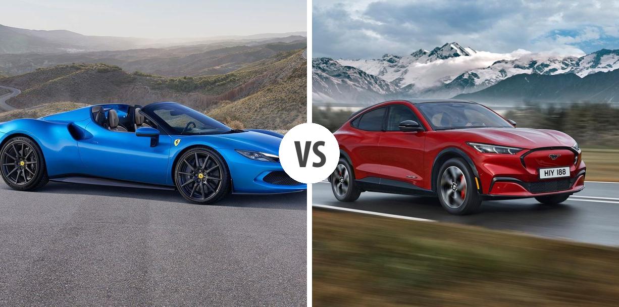 Ferrari 296 Targa VS Ford Mustang Mach-E – Vergleiche Preise, Leistung ...