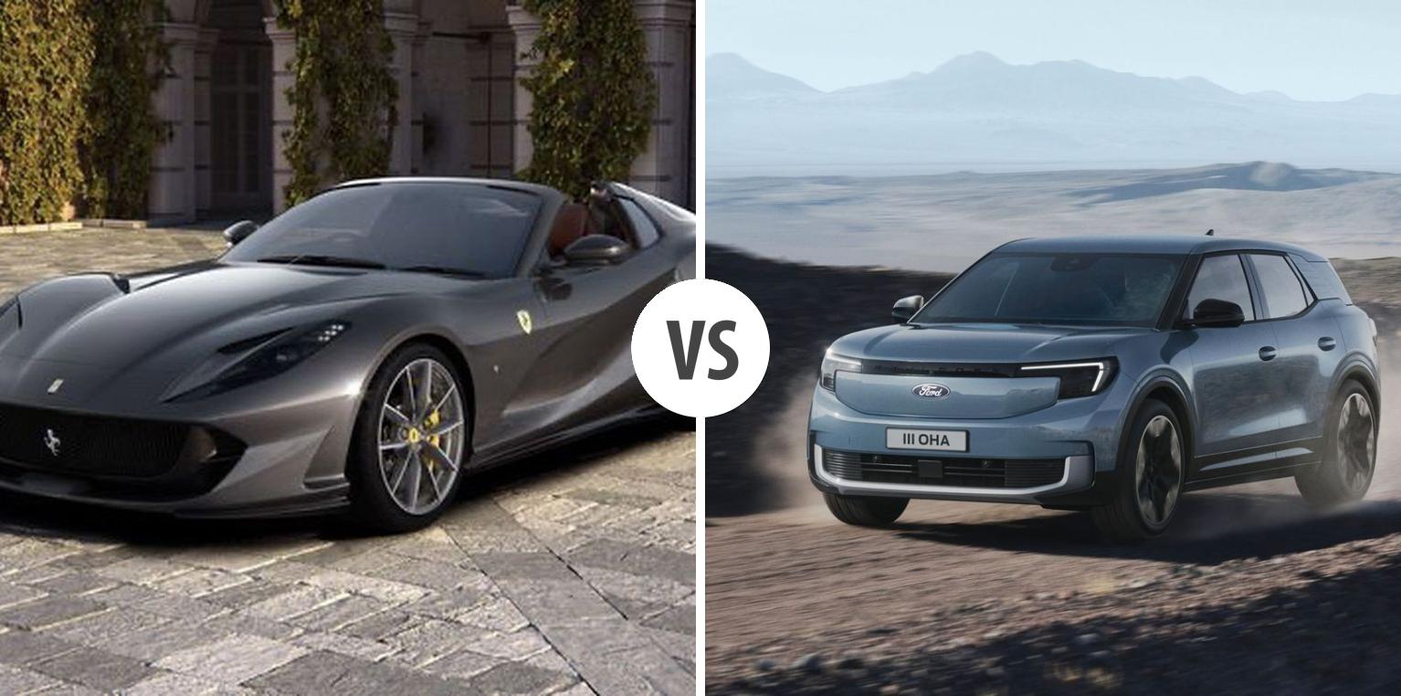 Ferrari 812 Roadster VS Ford Explorer EV Autovergleich | AUTOGOTT.DE