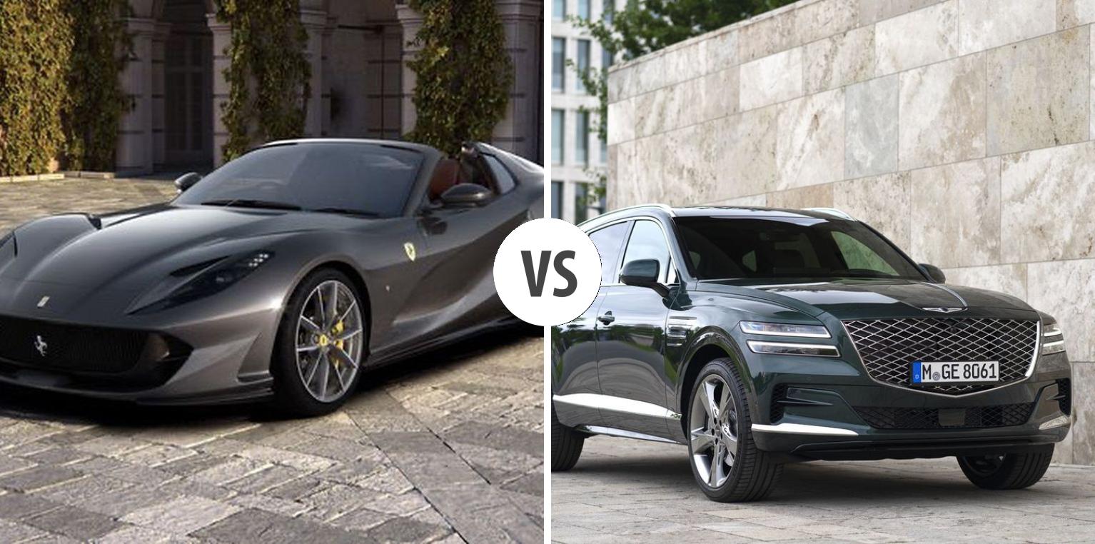 Ferrari 812 Roadster VS Genesis GV80 Autovergleich | AUTOGOTT.DE
