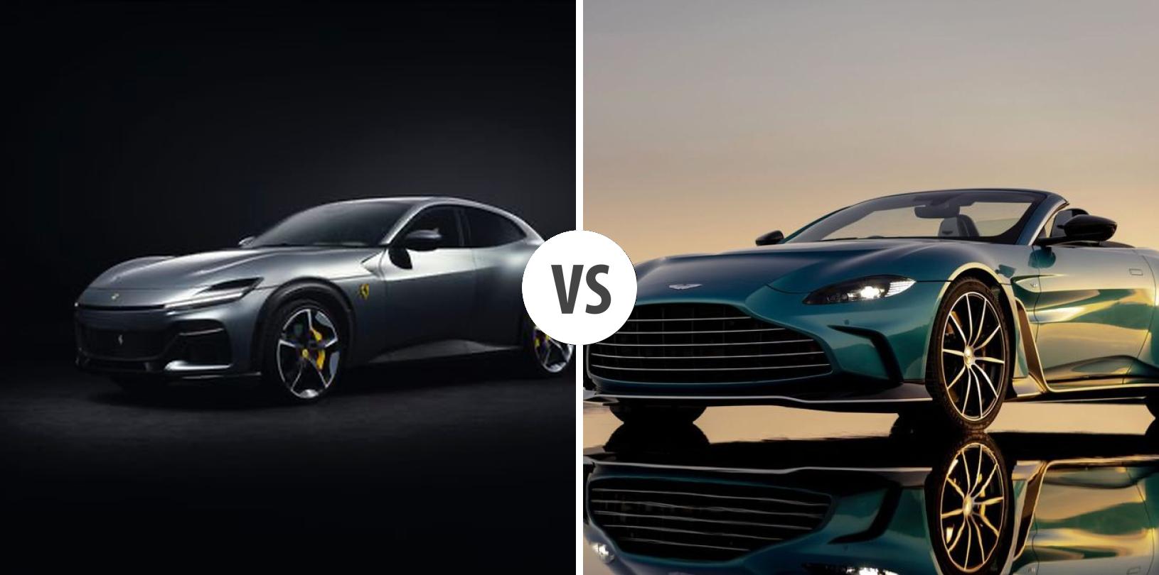 Ferrari Purosangue VS Aston Martin Vantage Roadster – Vergleiche Preise ...