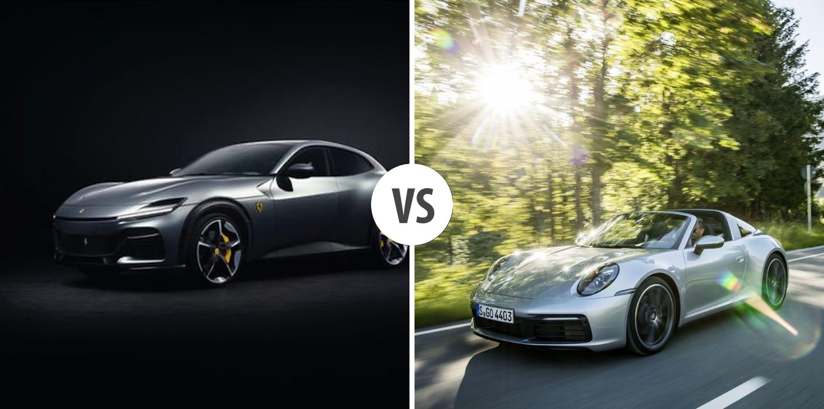 Ferrari Purosangue VS Porsche 911 Targa Autovergleich | AUTOGOTT.DE