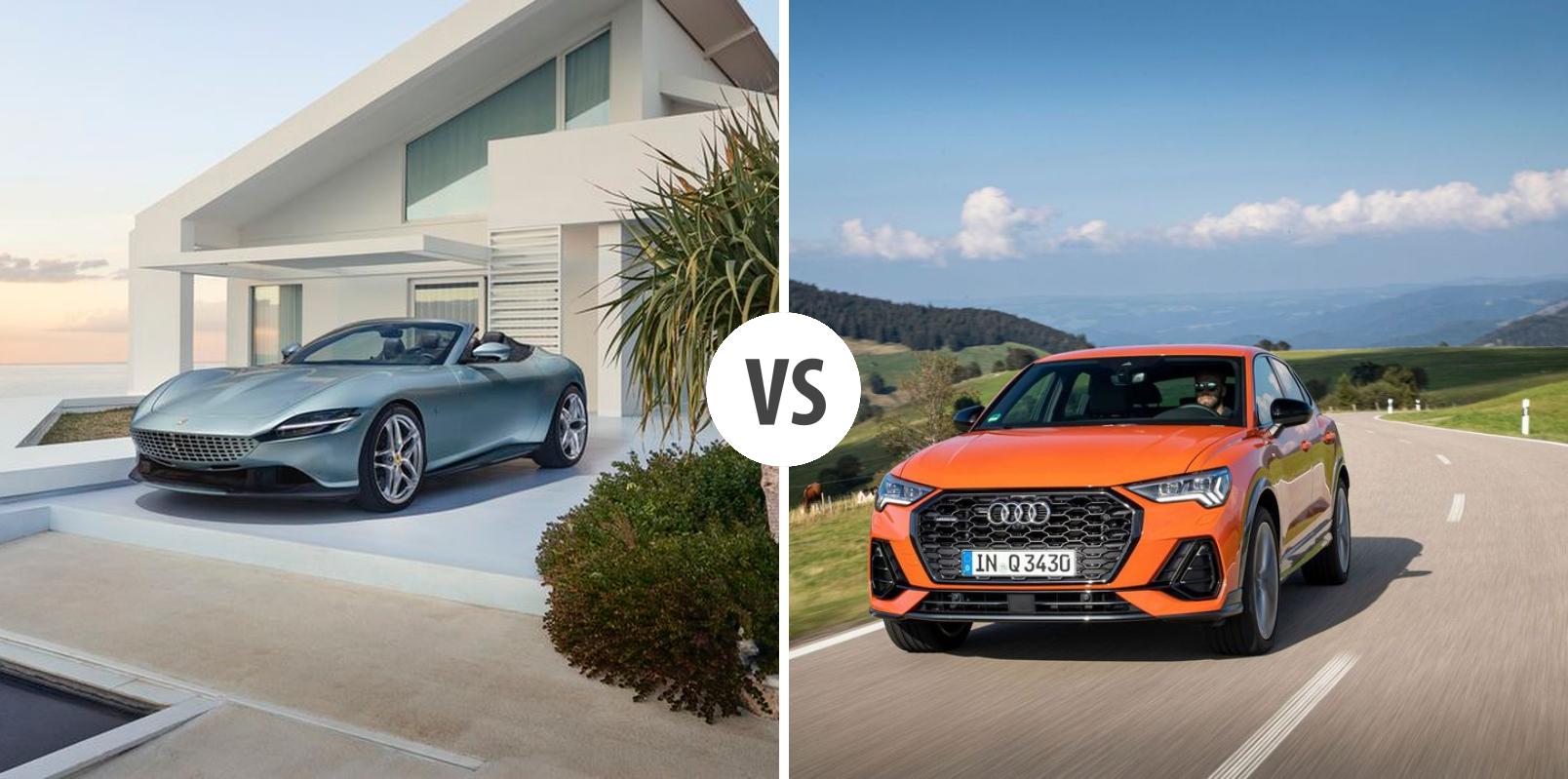 Ferrari Roma Cabrio VS Audi Q3 Sportback – Vergleiche Preise, Leistung ...
