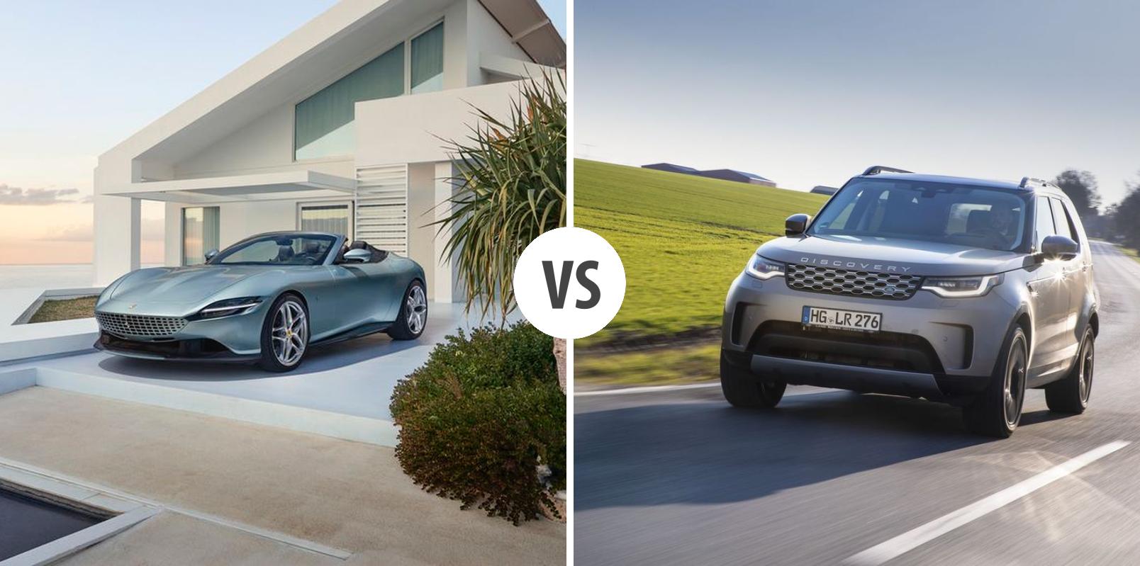 Ferrari Roma Cabrio VS Land Rover Discovery – Vergleiche Preise ...
