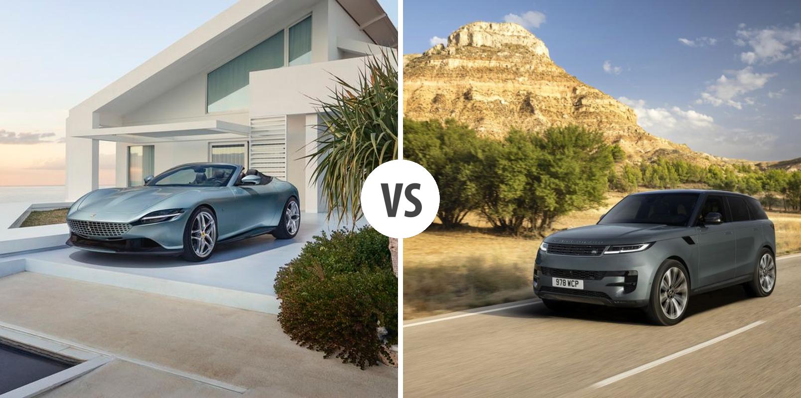 Ferrari Roma Cabrio VS Land Rover Range Rover Sport Autovergleich ...