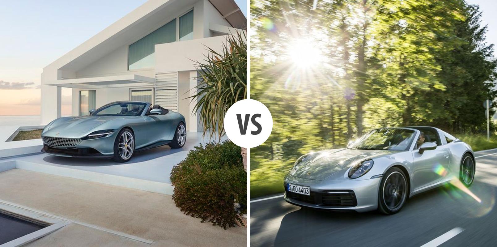 Ferrari Roma Cabrio VS Porsche 911 Targa Autovergleich | AUTOGOTT.DE