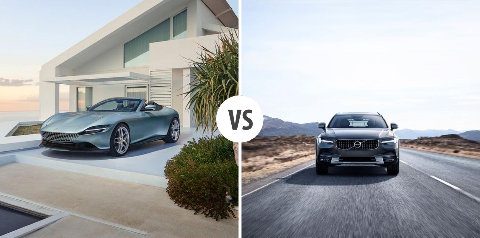 Ferrari Roma Cabrio VS Volvo V90 Cross Country – Vergleiche Preise ...