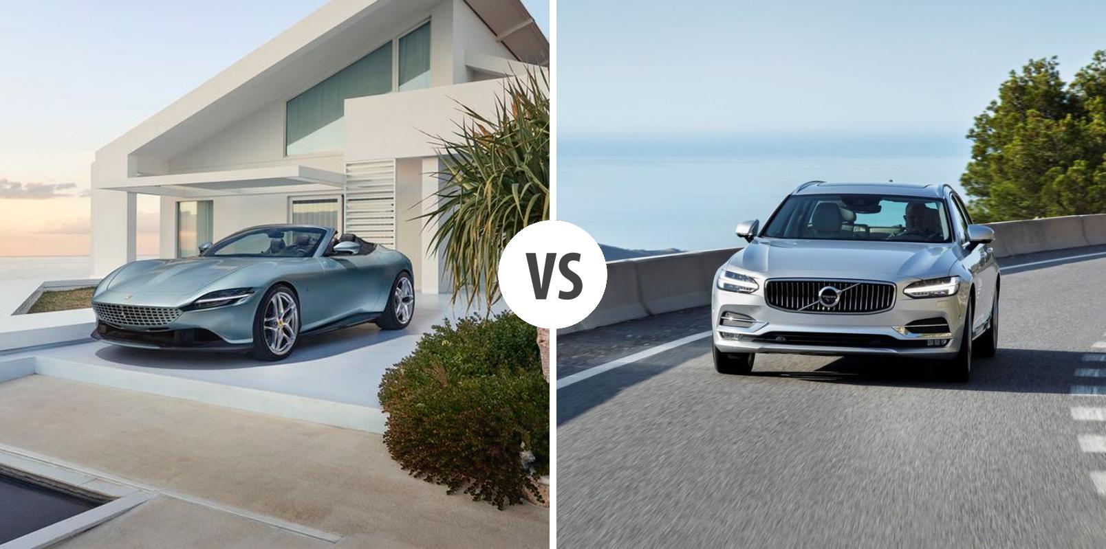 Ferrari Roma Cabrio VS Volvo V90 Autovergleich | AUTOGOTT.DE