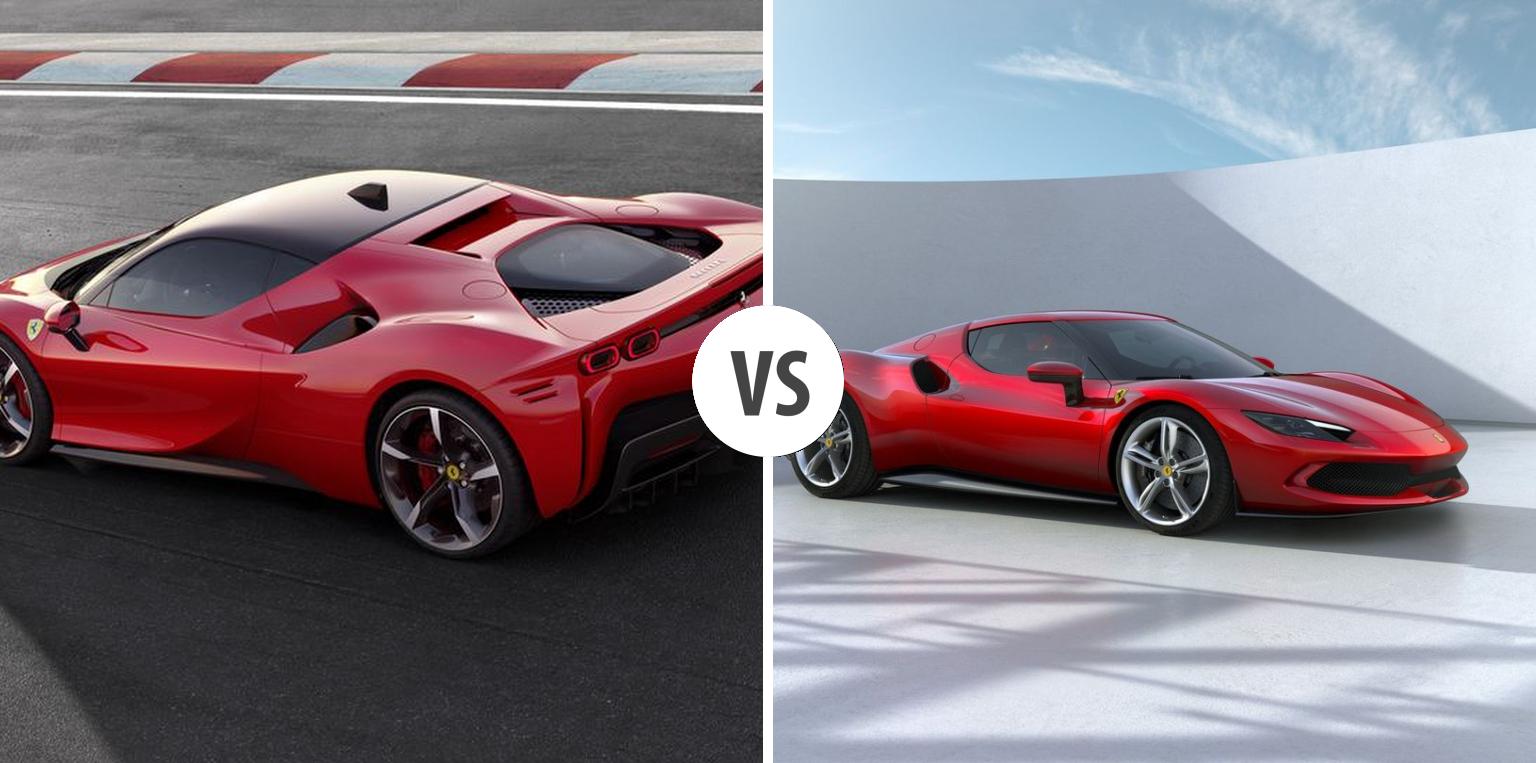 Ferrari SF90 Coupe VS Ferrari 296 Coupé Autovergleich | AUTOGOTT.DE