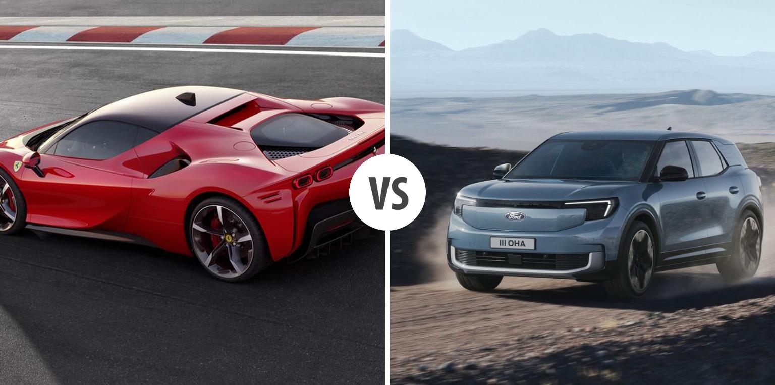 Ferrari SF90 Coupe VS Ford Explorer EV – Vergleiche Preise, Leistung ...