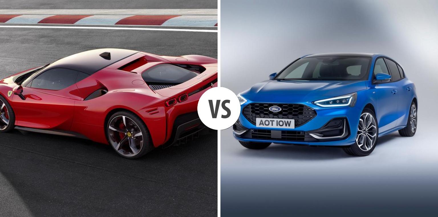 Ferrari SF90 Coupe VS Ford Focus – Vergleiche Preise, Leistung ...