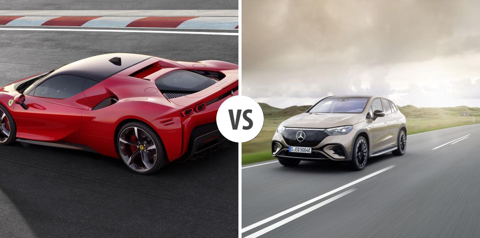 Ferrari SF90 Coupe VS Mercedes EQE SUV – Vergleiche Preise, Leistung ...