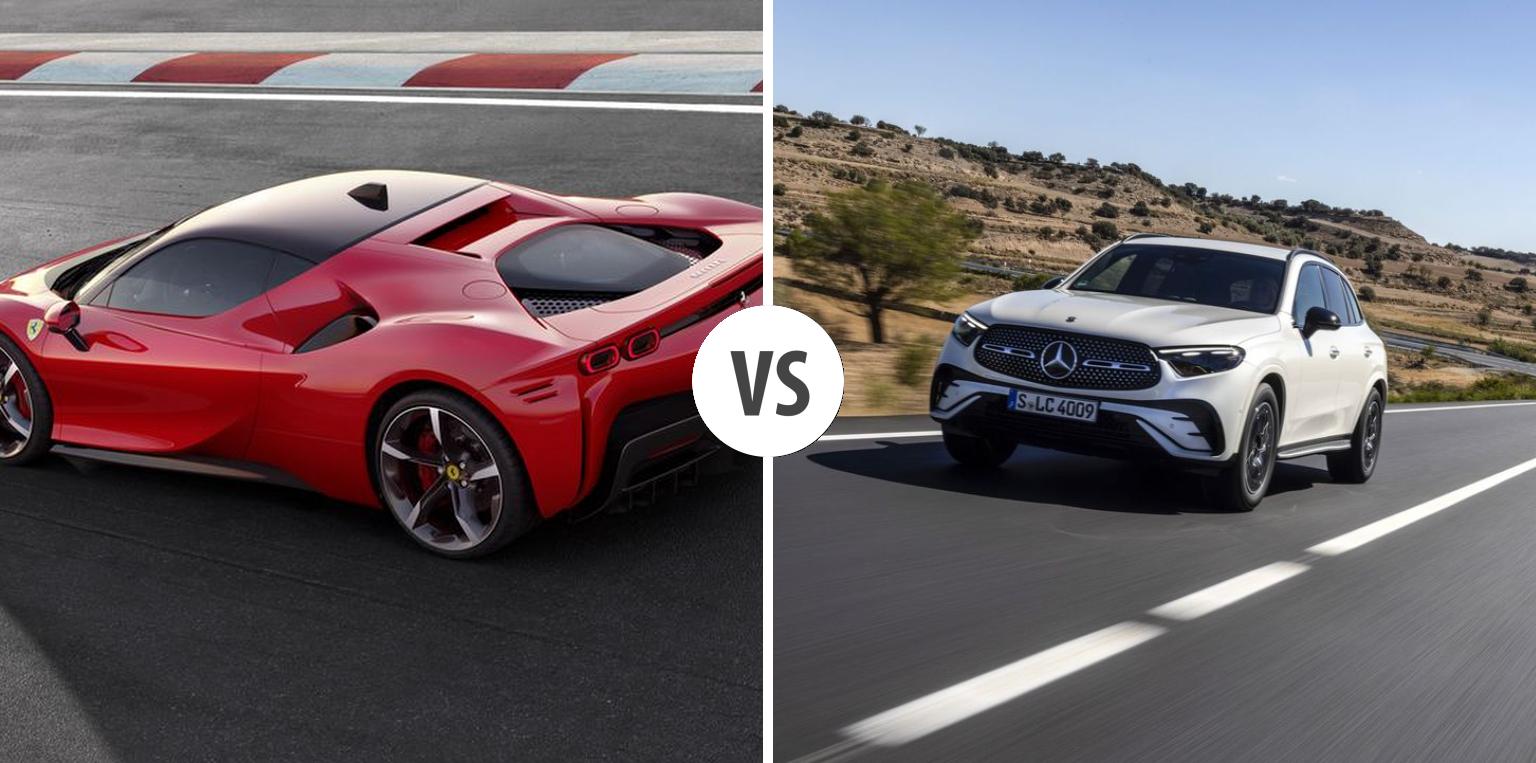 Ferrari SF90 Coupe VS Mercedes GLC – Vergleiche Preise, Leistung ...