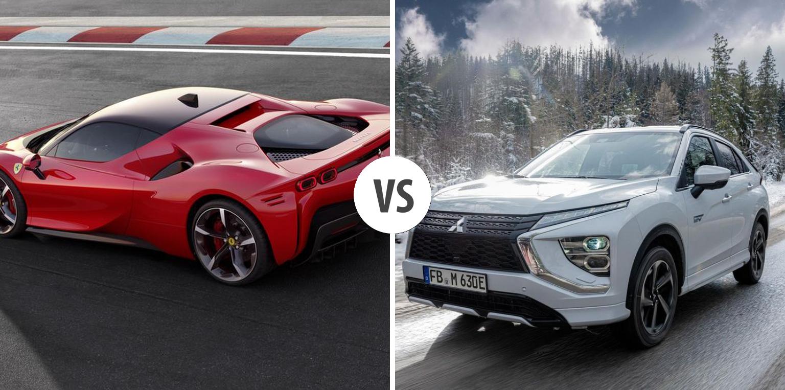 Ferrari SF90 Coupe VS Mitsubishi Eclipse Cross – Vergleiche Preise ...