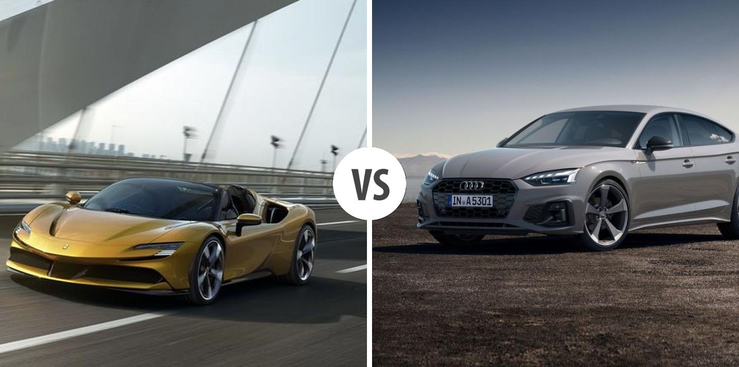 Ferrari SF90 Roadster VS Audi A5 Sportback – Vergleiche Preise ...