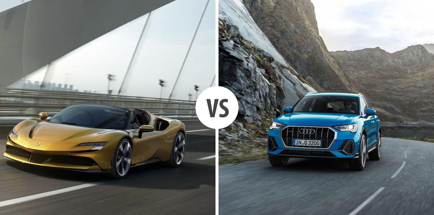 Ferrari SF90 Roadster VS Audi Q3 – Vergleiche Preise, Leistung ...