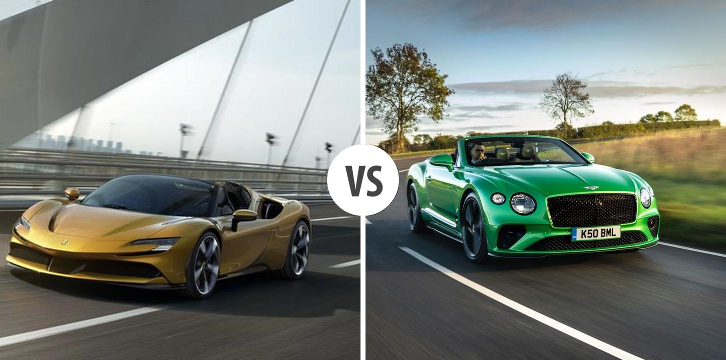 Ferrari SF90 Roadster VS Bentley Continental GTC – Vergleiche Preise ...