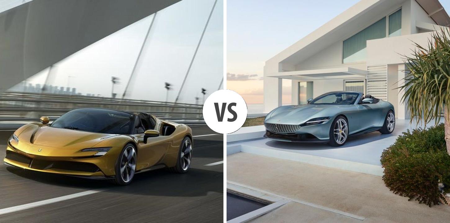 Ferrari SF90 Roadster VS Ferrari Roma Cabrio – Vergleiche Preise ...