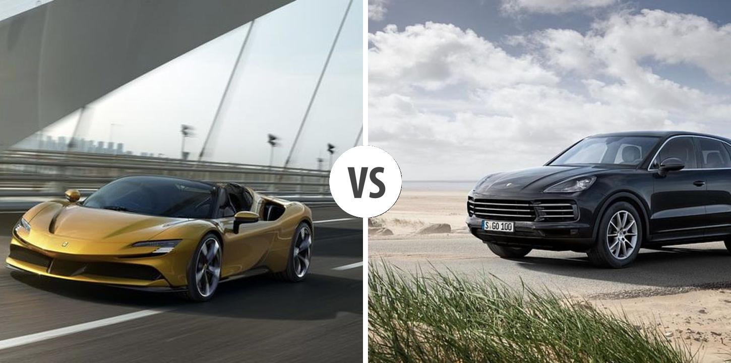 Ferrari SF90 Roadster VS Porsche Cayenne – Vergleiche Preise, Leistung ...