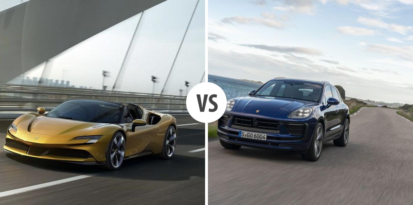 Ferrari SF90 Roadster VS Porsche Macan Autovergleich | AUTOGOTT.DE