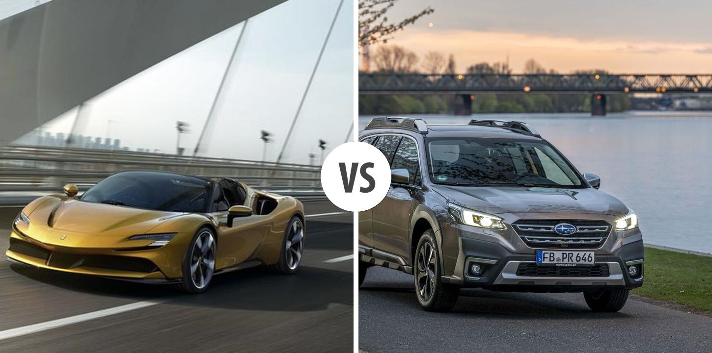 Ferrari SF90 Roadster VS Subaru Outback – Vergleiche Preise, Leistung ...