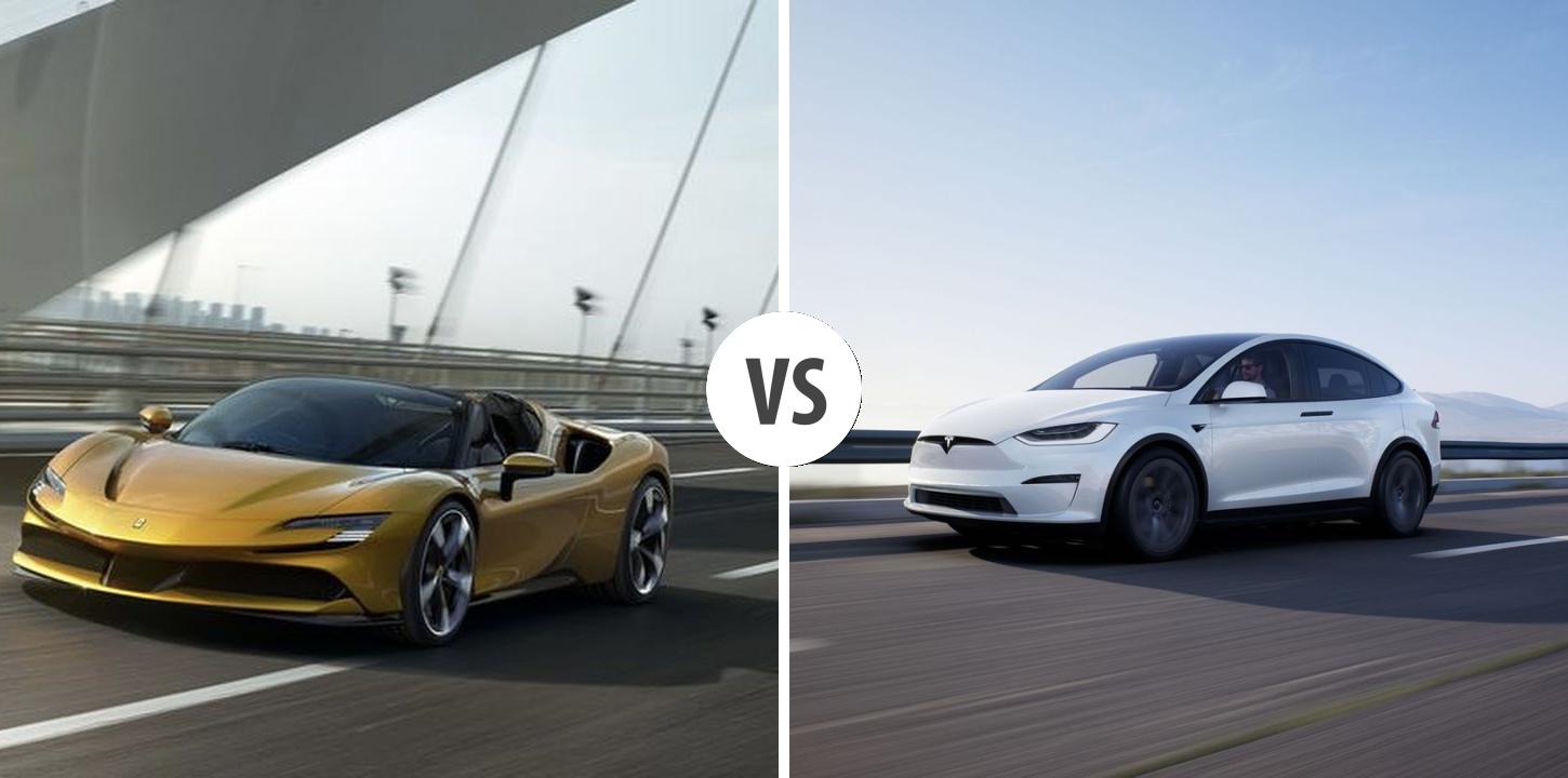 Ferrari SF90 Roadster VS TESLA Model X – Vergleiche Preise, Leistung ...