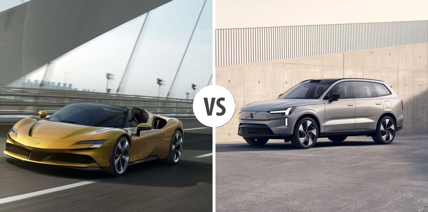 Ferrari SF90 Roadster VS Volvo EX90 – Vergleiche Preise, Leistung ...