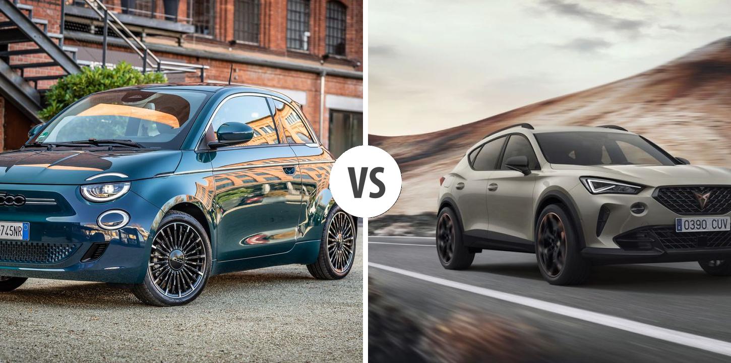 FIAT 500 Elektro VS CUPRA Formentor – Vergleiche Preise, Leistung ...