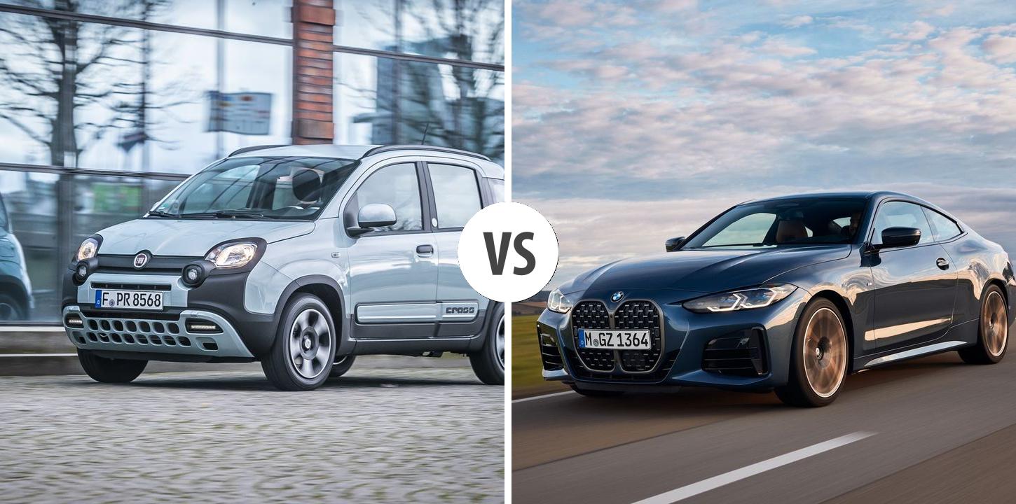 FIAT Panda VS BMW 4er Coupé – Vergleiche Preise, Leistung, Kofferraum ...