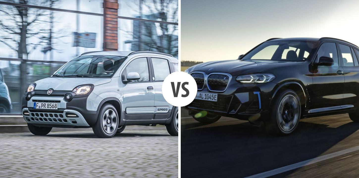 FIAT Panda VS BMW iX3 – Wer schneidet besser ab? Vergleiche Preise ...
