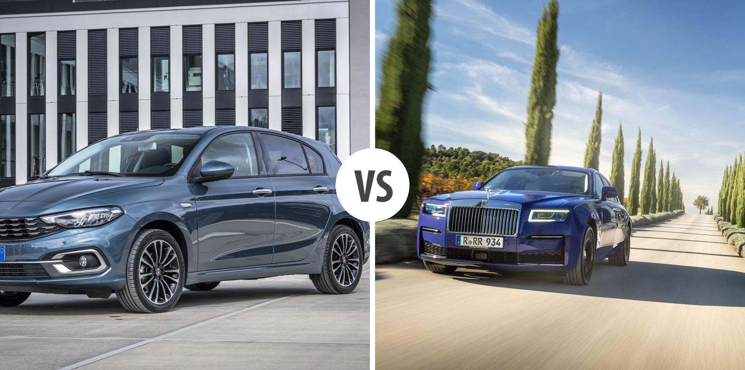 FIAT Tipo 5-Türer VS Rolls-Royce Ghost Autovergleich | AUTOGOTT.DE