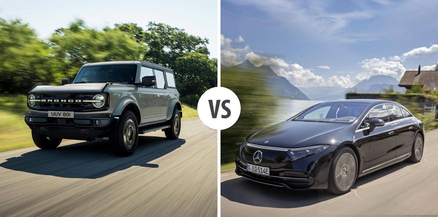 Ford Bronco VS Mercedes EQS Limousine – Vergleiche Preise, Leistung ...