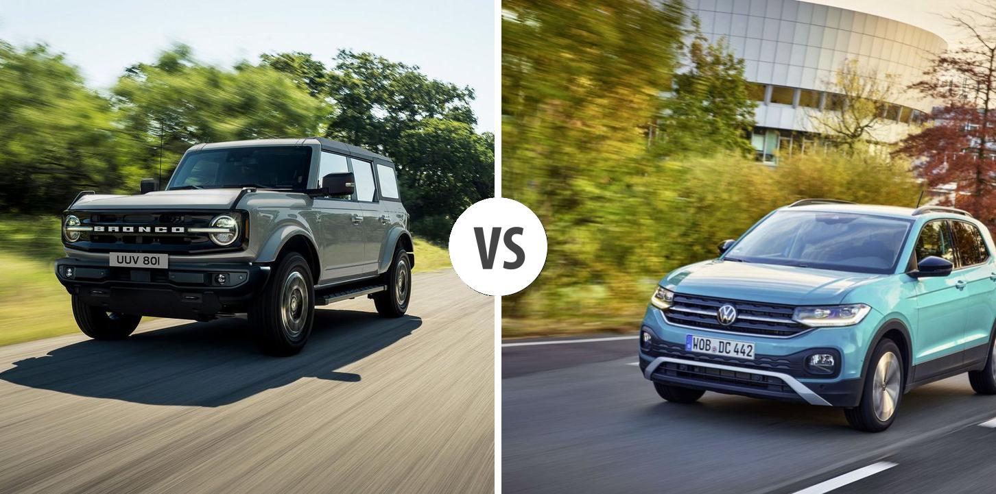 Ford Bronco VS Volkswagen T-Cross – Vergleiche Preise, Leistung ...